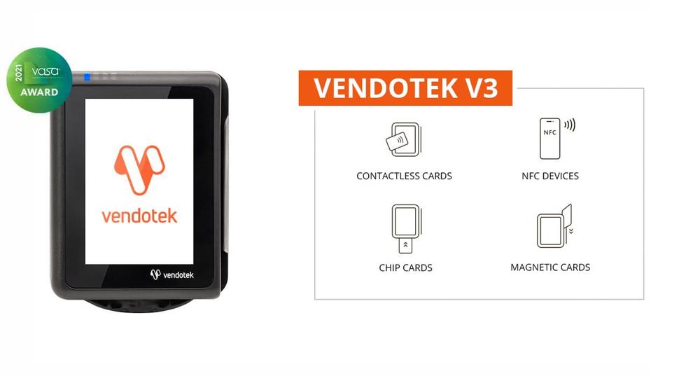POS terminal VENDOTEK for cashless payments in vending